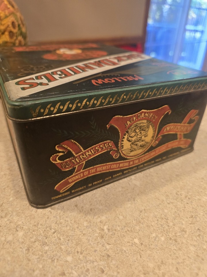 Jack Daniel's Old No. 7 Whiskey Vintage Metal Tin Box | eBay