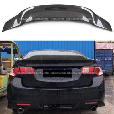 Fits For Real Carbon Fiber Acura 2009-2014 Tsx Cu1 Cu2 Rear Wings Trunk ...