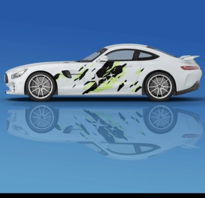 Rally Car Decals; Sporty Off-road Custom Star Logo Decals Both Sides ...