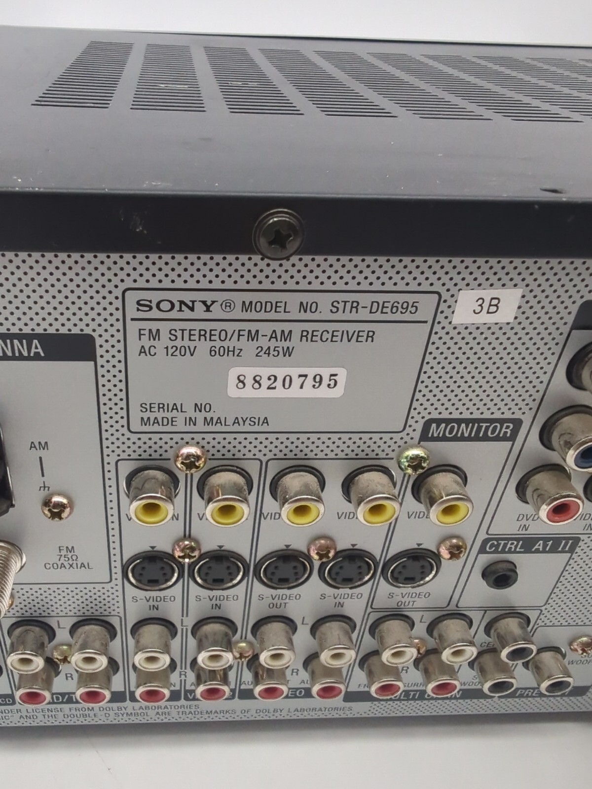 Sony STR-DE695 6.1 Channel Receiver Tested No Remote | eBay