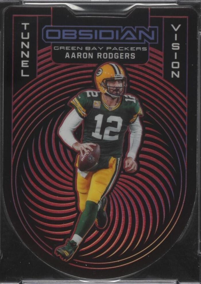 2021 Panini Obsidian - Tunnel Vision Aaron Rodgers #TV-2 Electric Etch ...