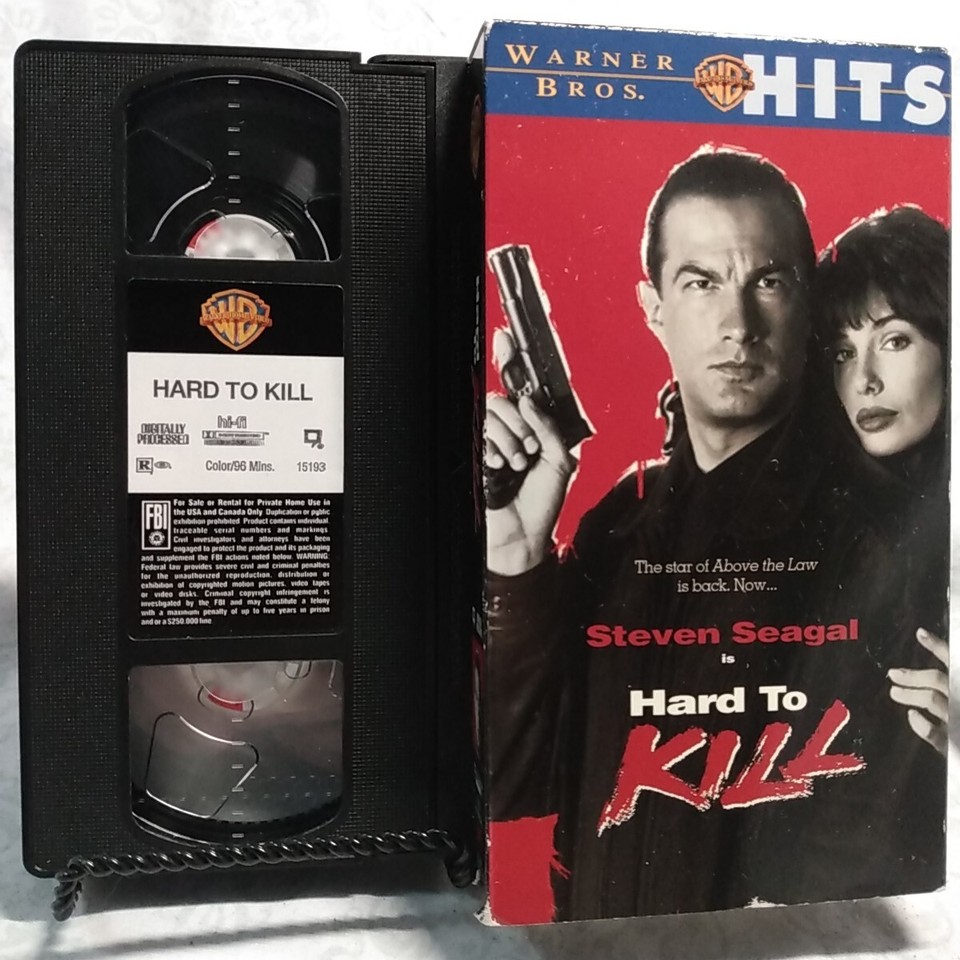 Hard to Kill (1990), VHS Movie, Warner Home Video (1990), S. Seagal ...