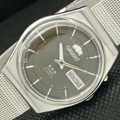 OLD ORIENT CRYSTAL AUTOMATIC 46941 JAPAN MENS ORIGINAL DIAL WATCH 606 ...