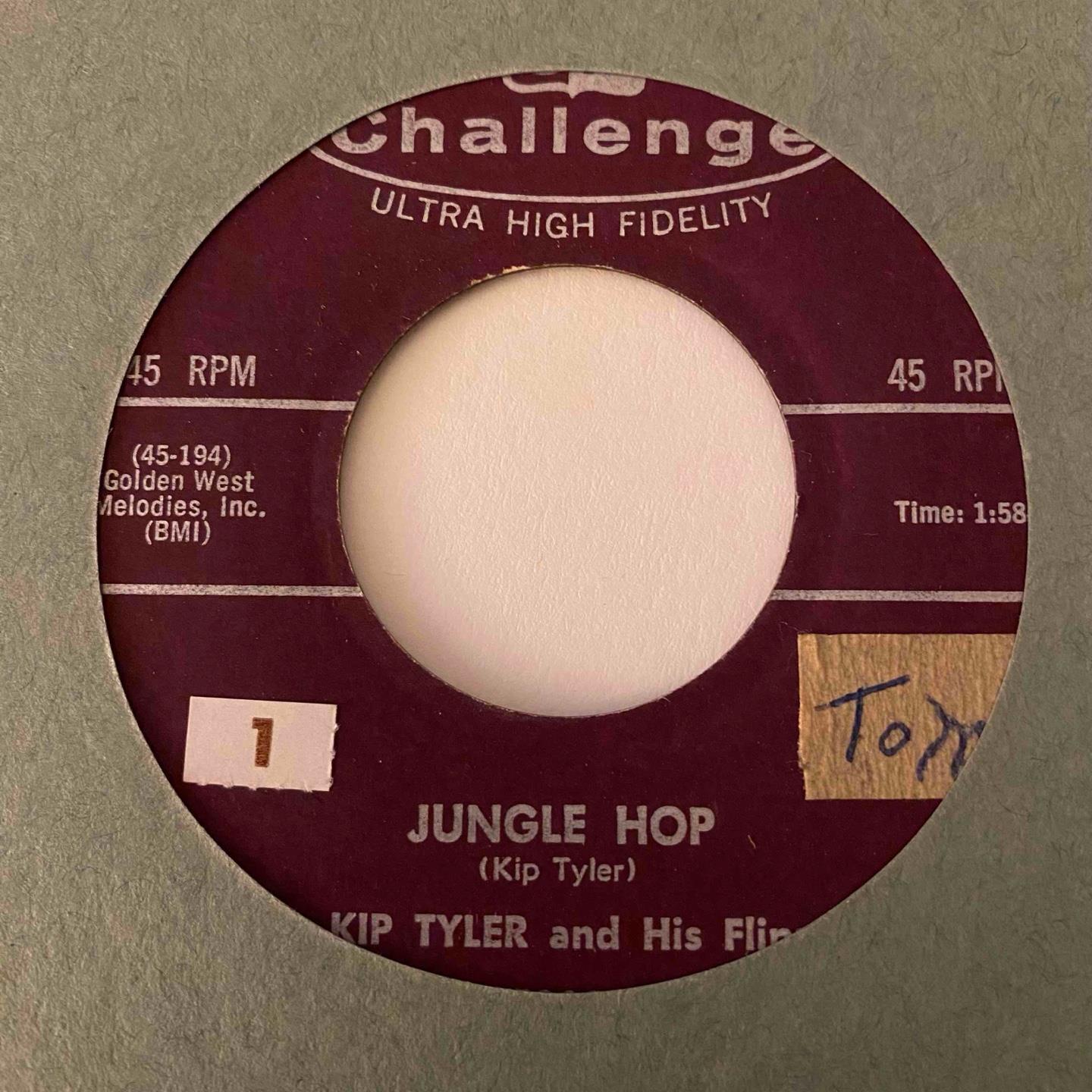Mod Savage Rockabilly 45 KIP TYLER & FLIPS Jungle Hop/Ooh Yeah Baby GA Challenge | eBay