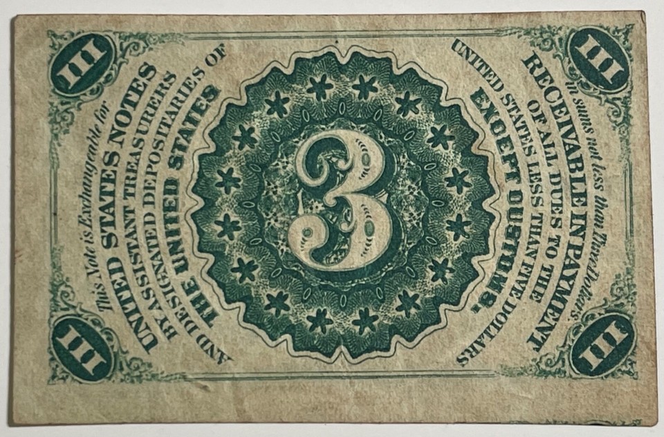 3 CENTS THREE CENTS THIRD ISSUE FRACTIONAL CURRENCY CHOICE UNC + | eBay