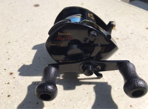 SHIMANO BANTAM Mag Plus BMP 250 Old Vintage Bait Casting Reel Fishing ...