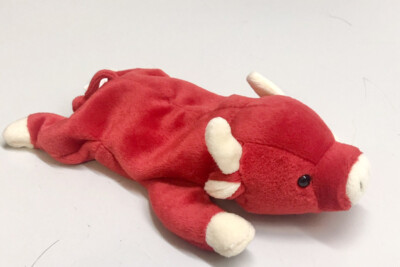 Ty Beanie Baby Snort the Red Bull Steer 1995 | eBay