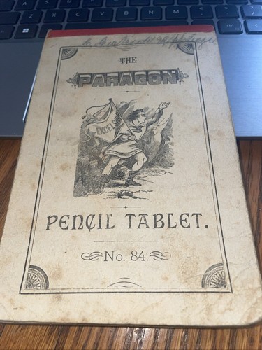 1800’s Antique Vintage Paragon Pencil Tablet No. 84 excelsior | eBay