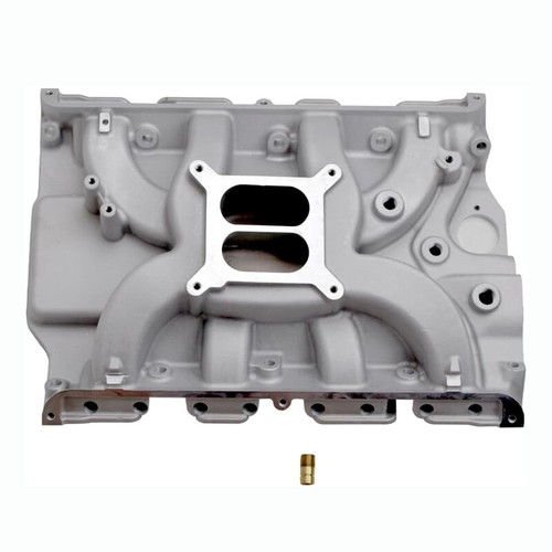 Ford FE 390 406 410 427 428 Intake Manifold R1148 Satin Aluminum Dual ...