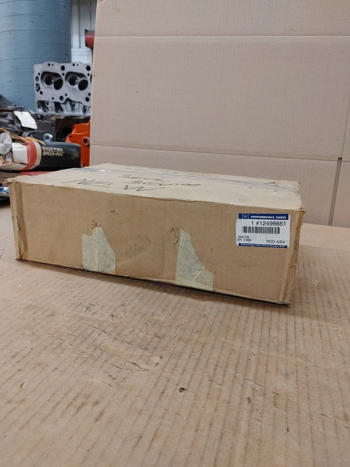 NOS GM BBC Chevy Chevelle LS6 454 7/16 Dimple Press Pin Connecting Rods ...