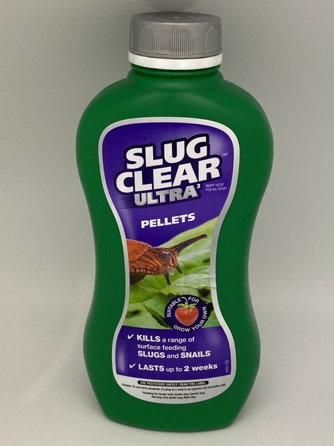Slug Clear Ultra 750g Bottle of Pellets Pesticides Kills Slugs and ...