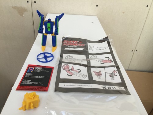 Transformers G2 1993 Rotor Force PIRANHA complete figure hasbro (manta ...