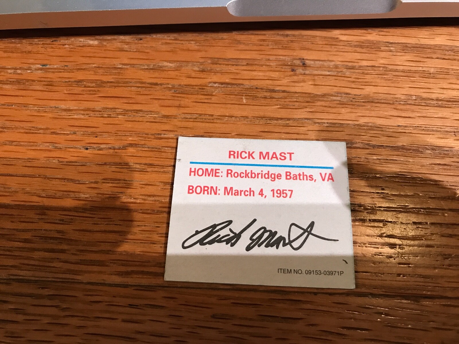 1997 RACING CHAMPIONS NASCAR Remington Rick Mast Mini Card CARD ONLY | eBay