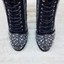 Wild Diva Vivian 15A Rhinestone Chunky Heel Platform Ankle Boots Black ...