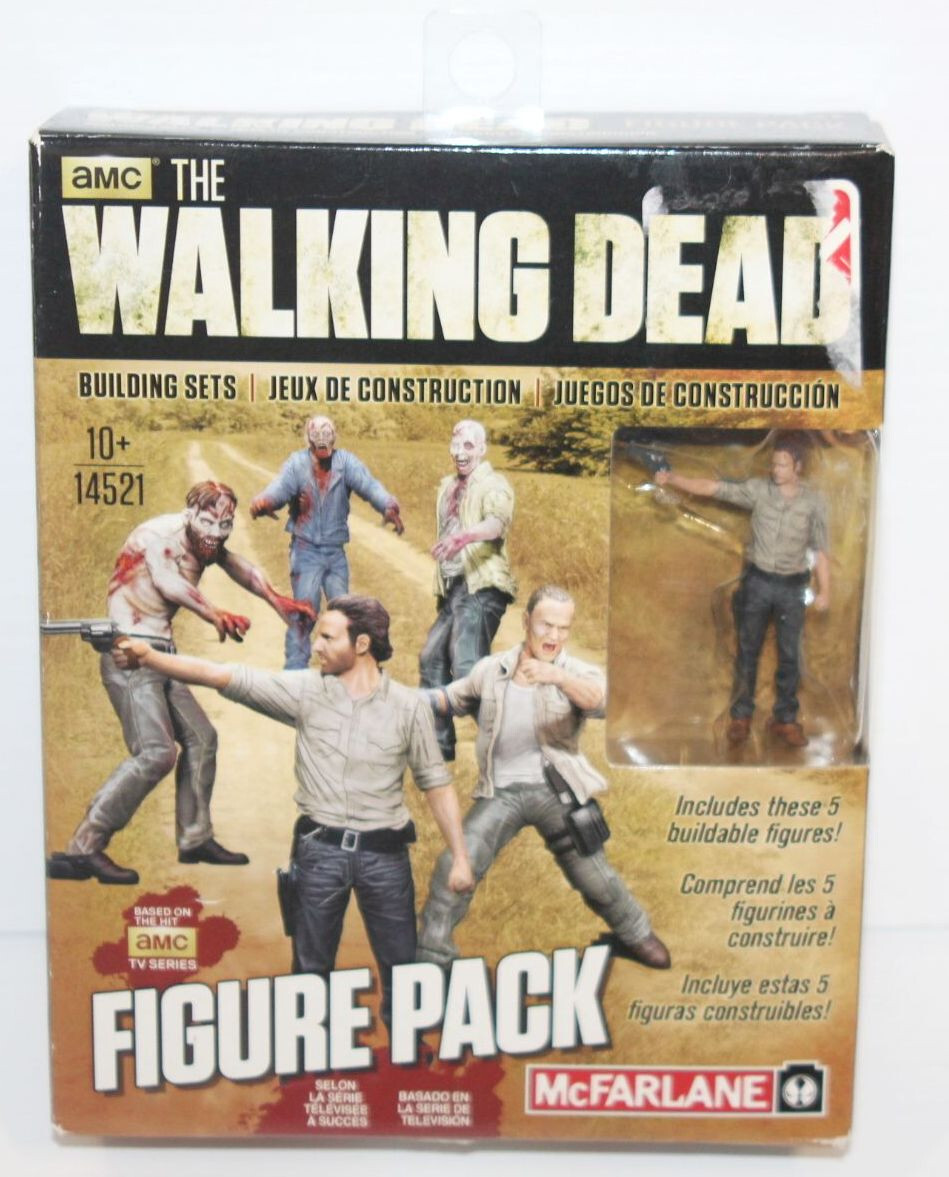 NIB - AMC The Walking Dead Mini Figure Pack of 5 - McFarlane 14521 ...