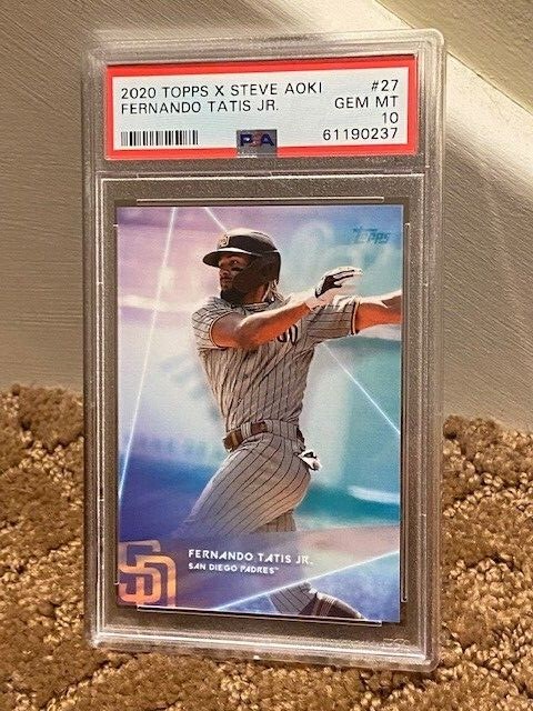 2020 Topps X Steve Aoki Fernando Tatis Jr PSA 10 #27 Card LOW POP NEW ...