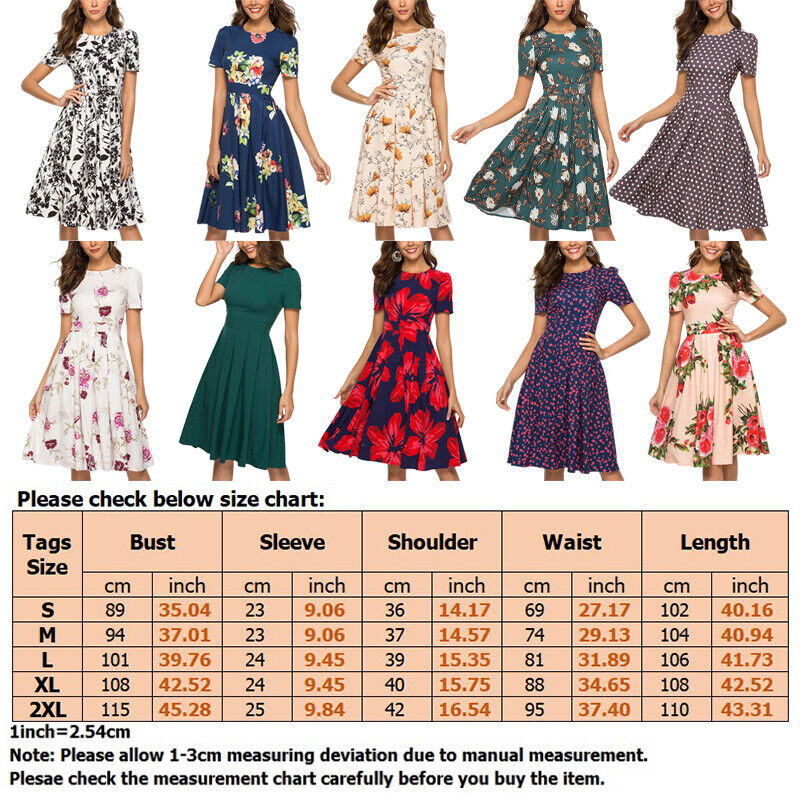 Women Boho Floral Short Sleeve Mini Dress Ladies Casual Slim Holiday