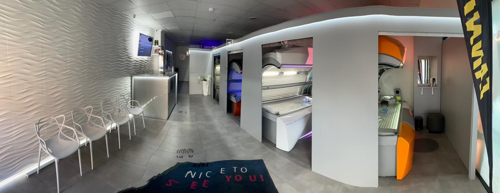 Ergoline, Megasun, Luxura Sunbed, Bespoke Salon Cubicles with Electric ...