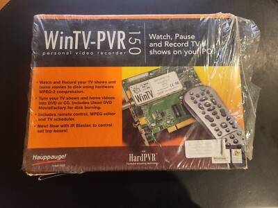 Hauppauge WinTV-PVR-150 HDTV PCI Tuner Capture Card Retail Box | eBay