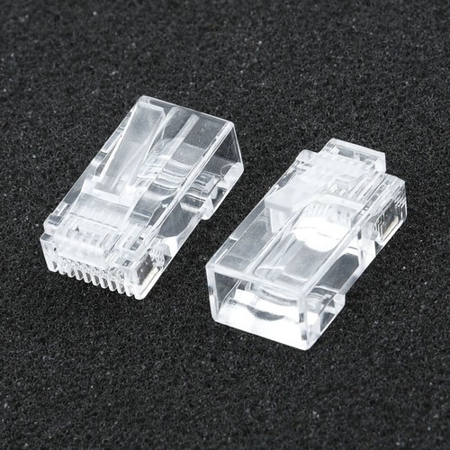 50PCS CAT6 Plug Network Cable Modular UTP Connector Plugs End Pass ...