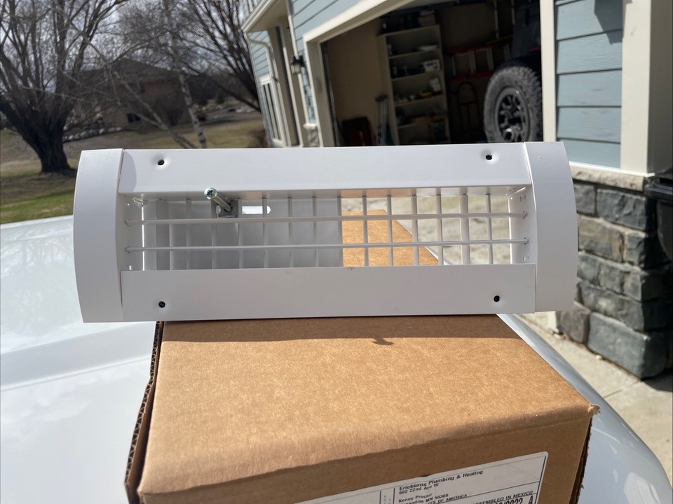 Aluminum Spiral Grille Vent 13.5” x 4.75” White TITUS S300FL | eBay