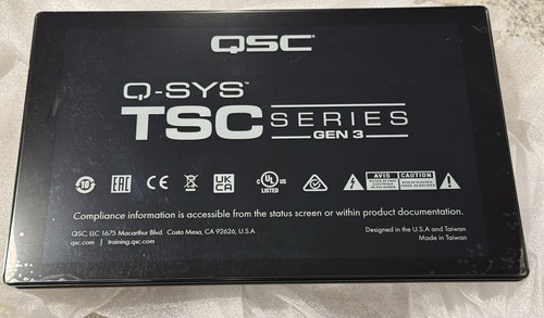 QSC Q-SYS TSC-101-G3 PoE Touch Screen with Wall Bracket | eBay