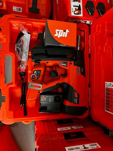 Spit Pulsa 40P + Gas Nailer Case Battery Charger Nail Steel Concrete ...