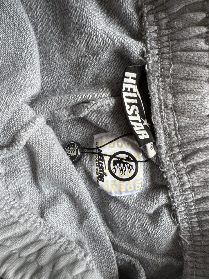 Hellstar Flame Flare Sweatpants grey | eBay