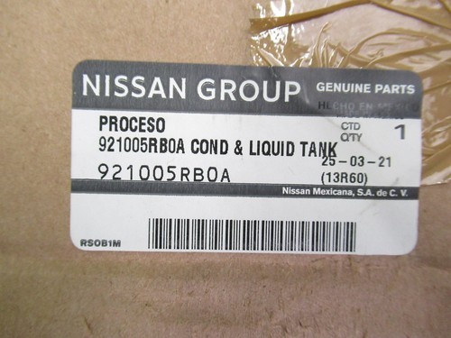 Genuine OEM Nissan 92100-5RB0A Condenser Assembly 2018-2019 Kicks | eBay