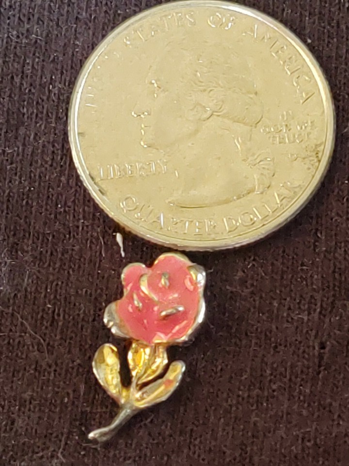 Single Stem Rose Lapel Pin | eBay