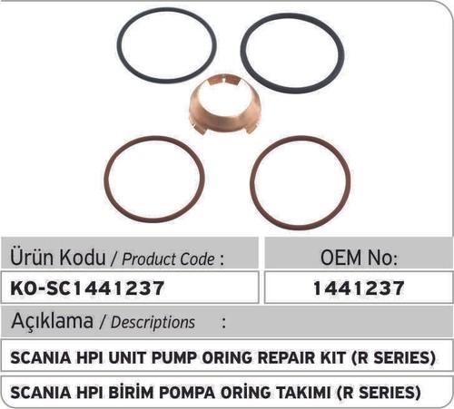 6 pcs X 1441237 SCANIA HPI UNIT PUMP ORING REPAIR KIT | eBay