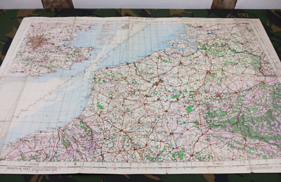 WW2 RAF "WAR" edition map entitled "STRAIT OF DOVER" (ARNHEM, DUNKIRK ...