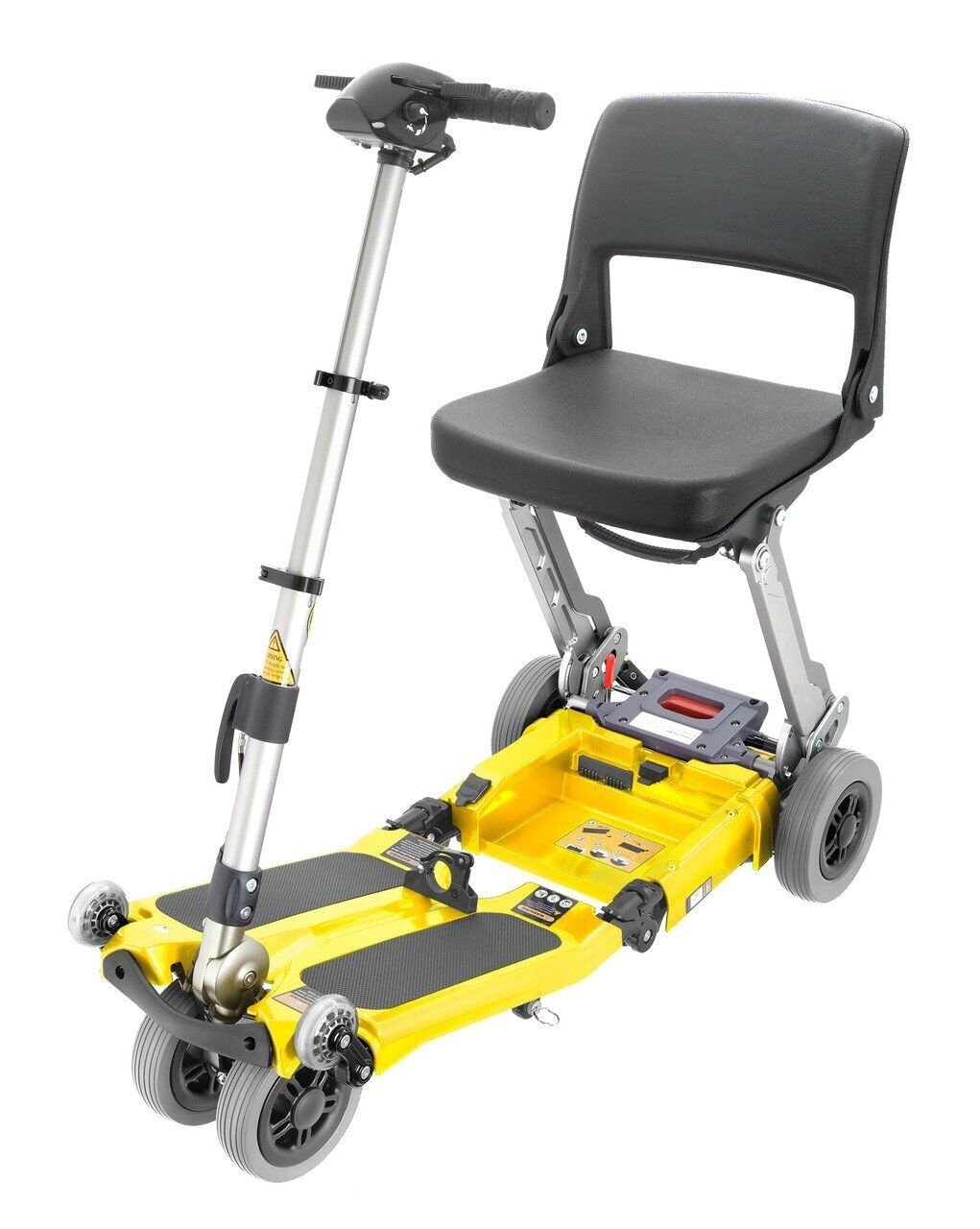 Luggie Standard Folding Mobility Scooter, Yellow, Range: 10.5ah li-ion ...