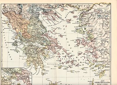 Pre-1900 - Map Ancient Greece