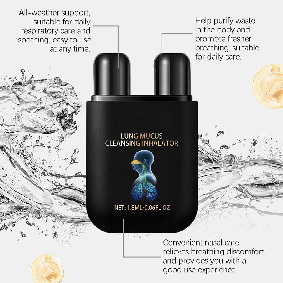 1PCS Lung Mucus-Cleaning Nasal Herbal Box - Safe Essential Oils-Inhaler ...