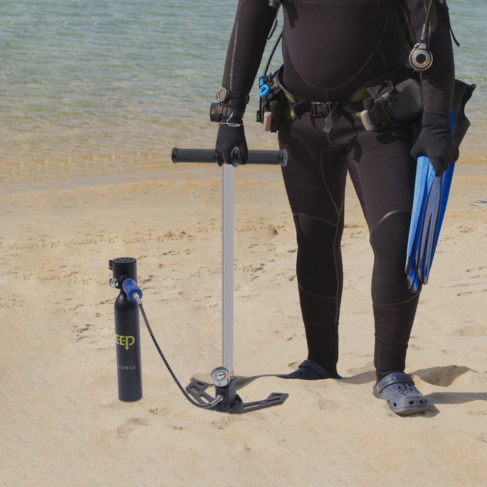 Portable Oxygen Air Tank Pump Equipment Underwater Breath Mini Scuba ...
