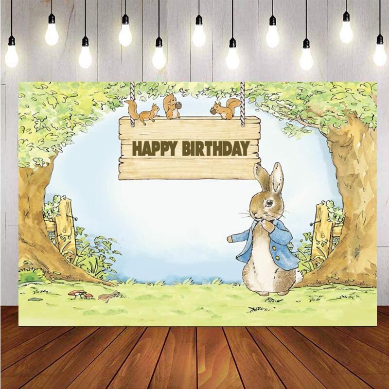 Peter Rabbit Banner Neşeli Günlerim Peter Rabbit Rabbit Themed ONE