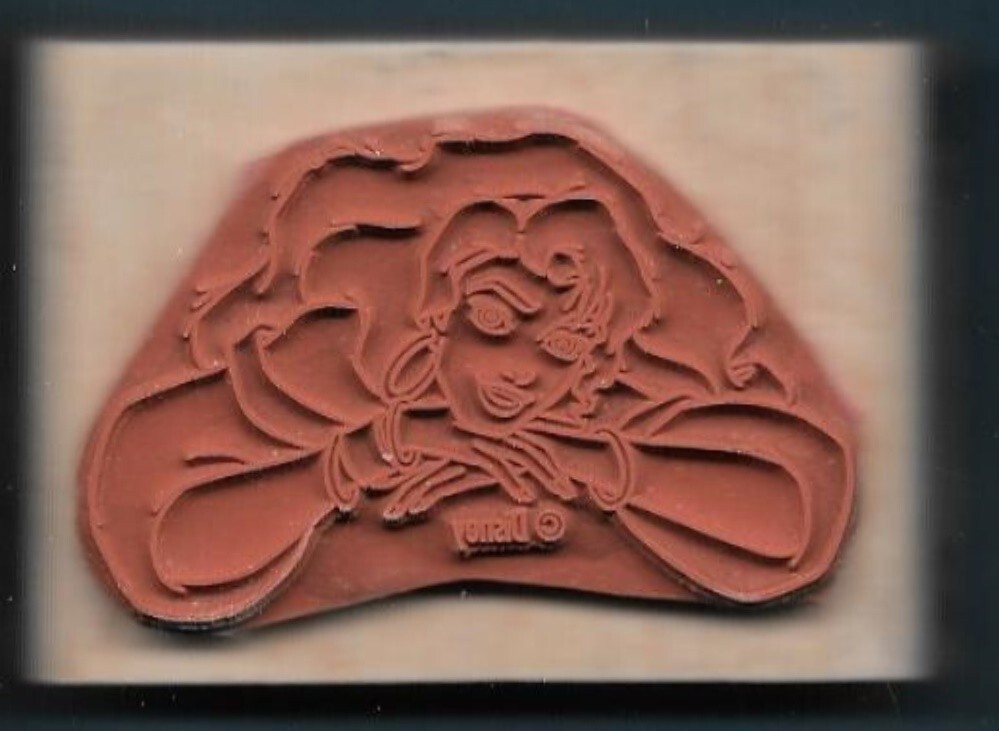 ESMERALDA PRINCESS DISNEY Hunchback Cartoon Character RUBBER STAMPEDE ...