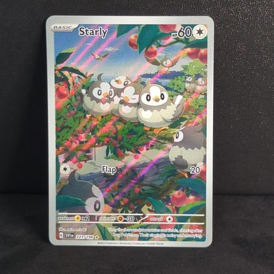 Starly 221/198 NM Scarlet and Violet Illustration Rare Pokemon TCG | eBay