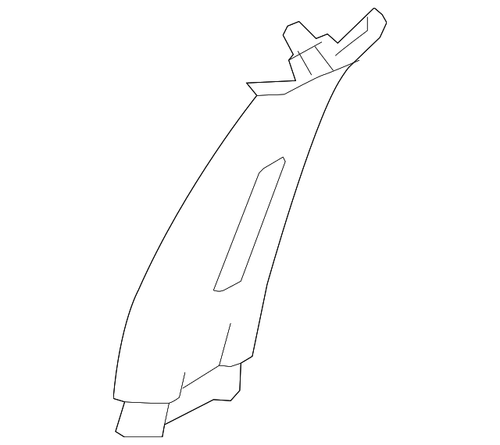 Genuine Nissan Upper Center Pillar Trim 76913-5HA0A | eBay