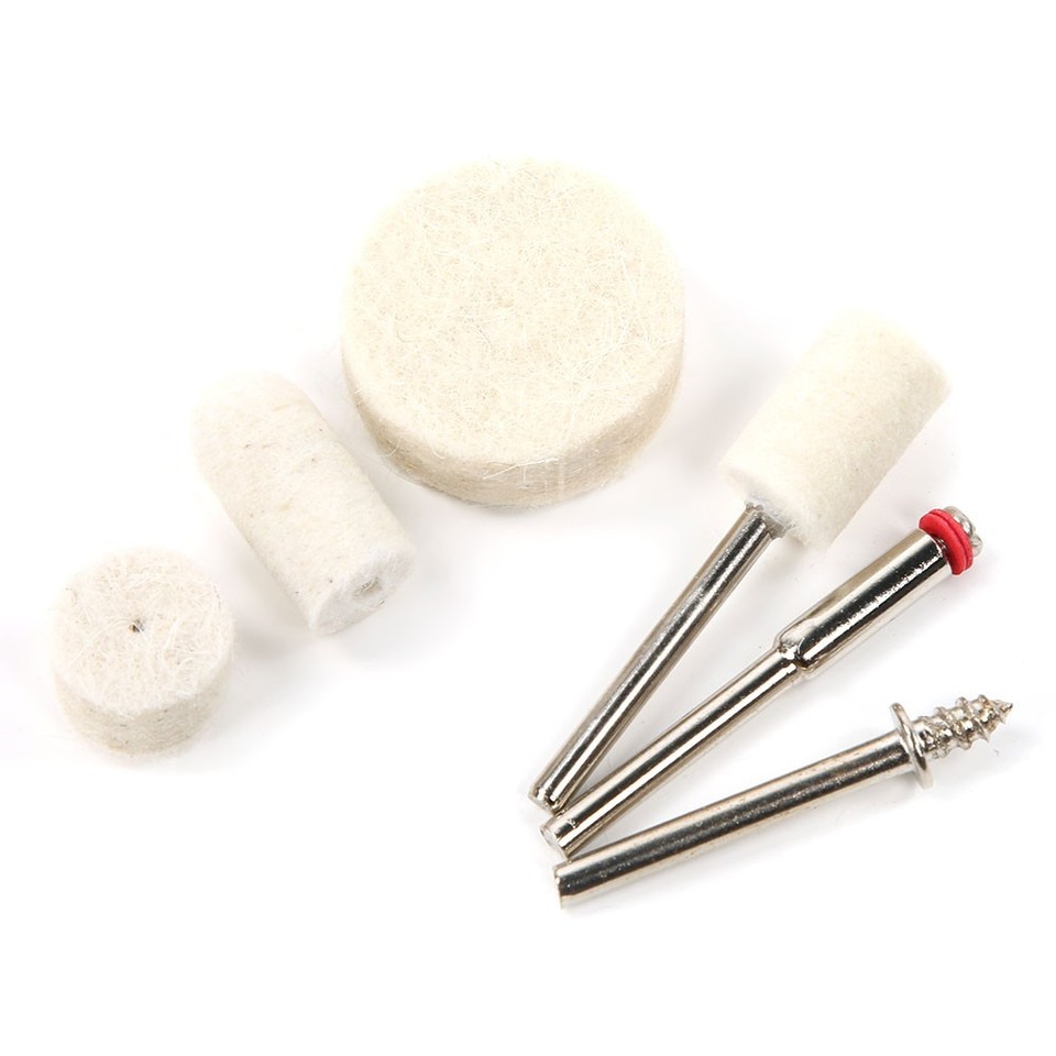76PCS Wool Polishing Buffing Wheel Tool Accessory Set For Mini Drill El ...