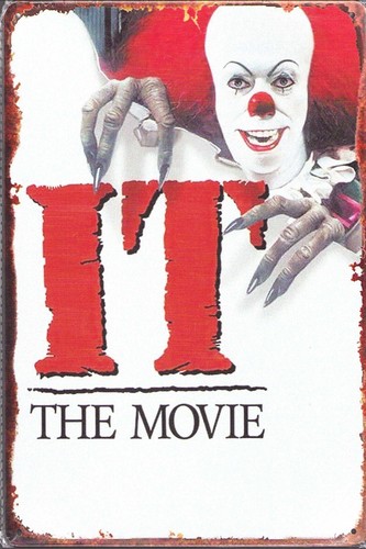 IT The Movie - Pennywise - Horror Movie Tin Metal Sign | eBay