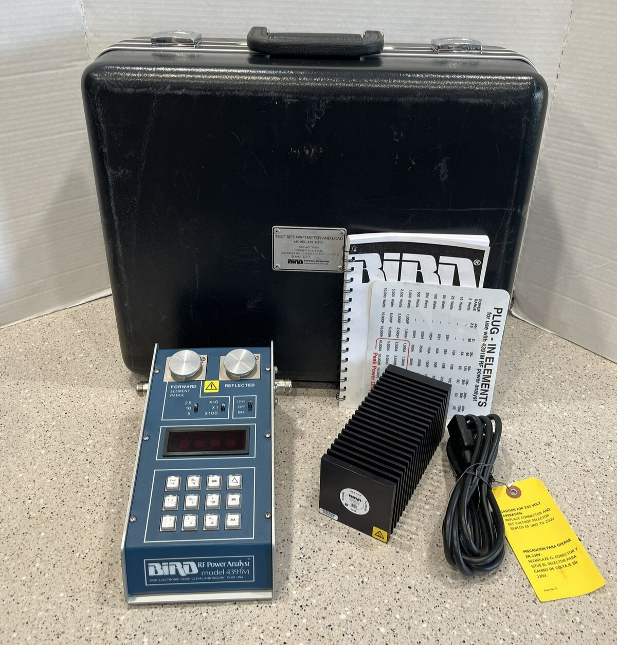 *NEW* Bird 4391M RF Power Analyst Kit, Bird 100-ST-MN 50ohm 100W ...
