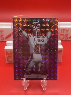 2023 Panini Mosaic Falcons Billy “White Shoes” Johnson Pink CAMO Mosaic ...
