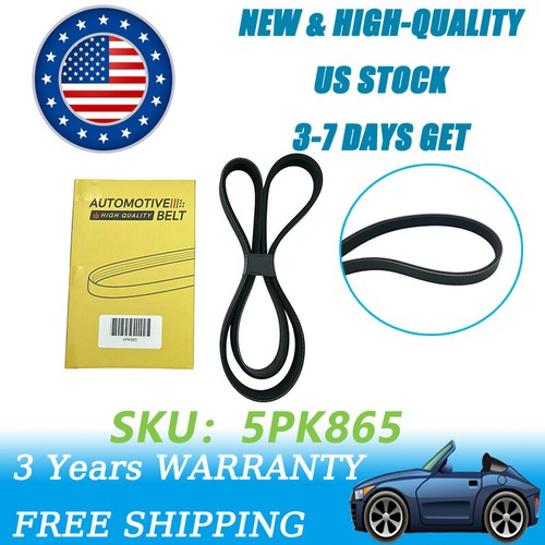 New 340K5 Serpentine Belt 5PK865 Fit 2002 BMW X5 325Ci 330i 525i 530i 2 ...