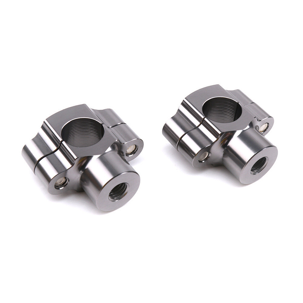 Motorcycle HandleBar Risers Adapter Handle Fat Bar Mount Clamps 1 Pair ...