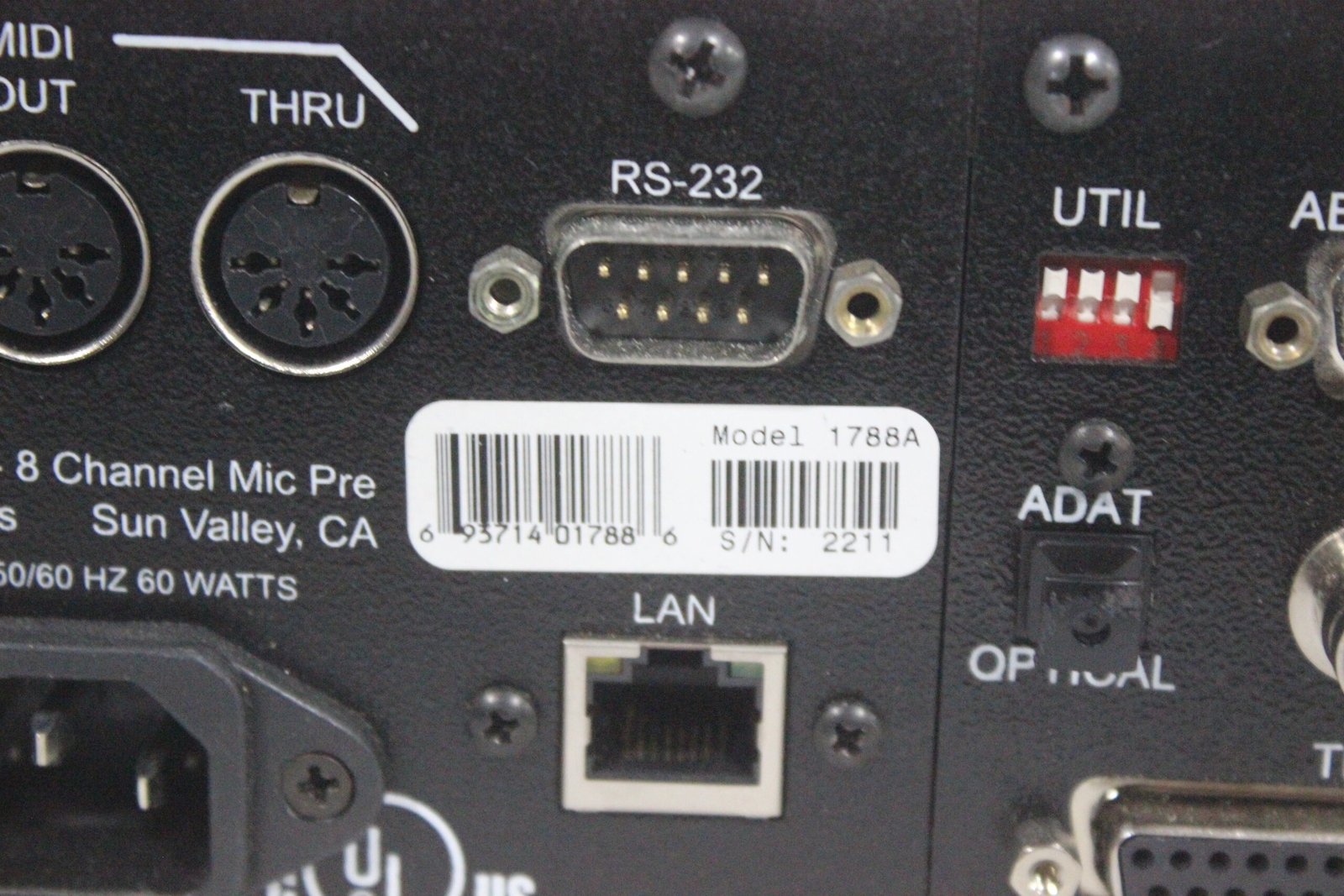 Aphex 1788A 1788 8ch Microphone Preamp W/ Jensen Mic Input #4 for sale ...