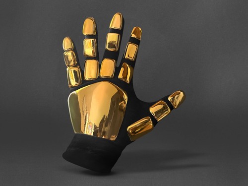DAFT PUNK Gloves – Guy Manuel or Thomas Bangalter Chrome Finished Full ...