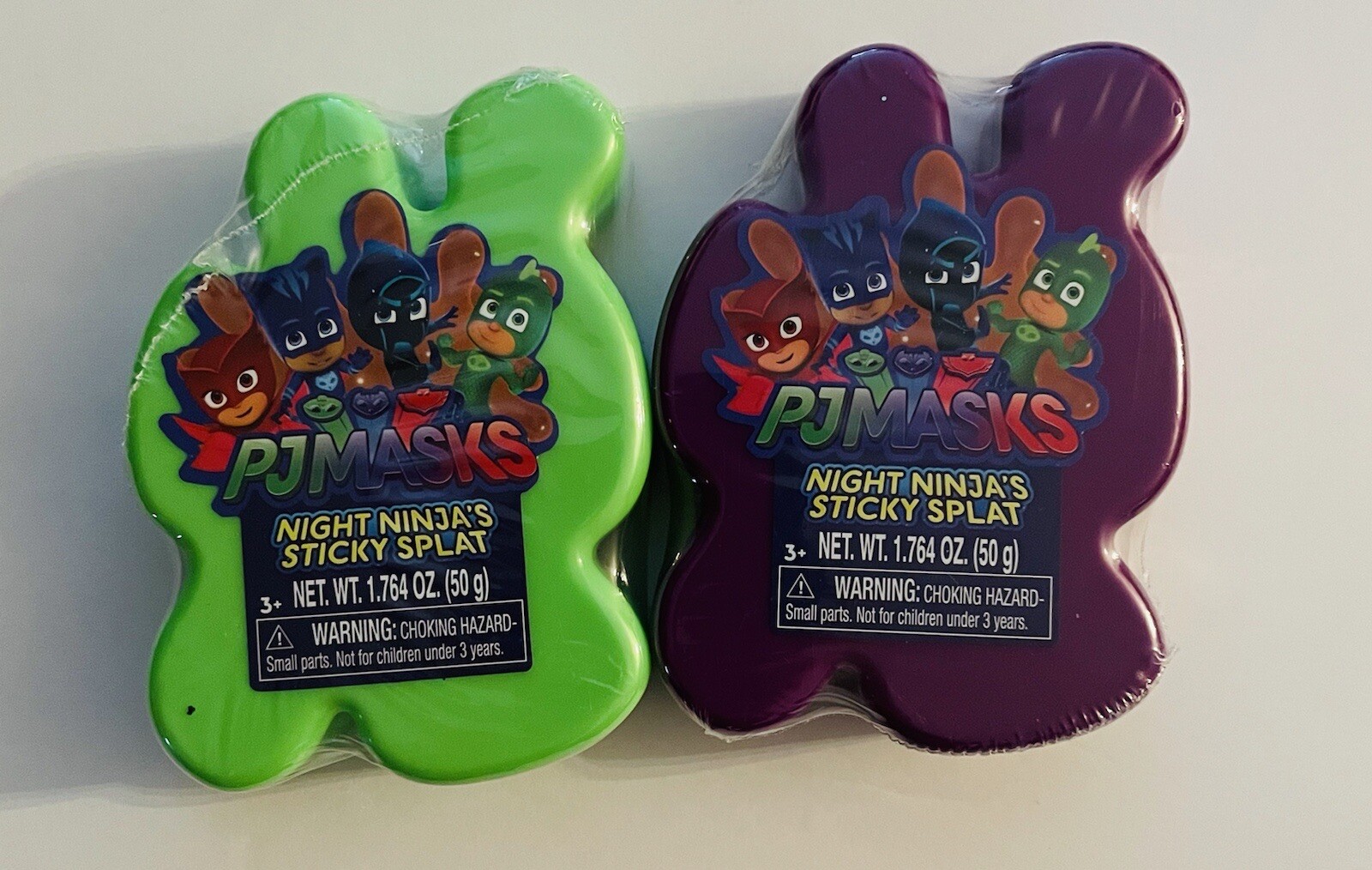 PJ Masks Night Ninjas Sticky Splat Putty Lot of 2 New Green & Purple | eBay