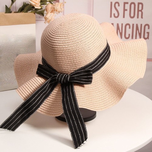 Straw Woven Bucket Hat Trendy Beach Hat Fashion Sunscreen Hat Gift | eBay